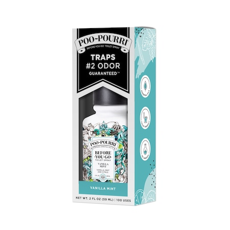 Poo-Pourri Poo-Pourri Vanilla Mint Scent Odor Eliminator 2 oz Liquid VM ...