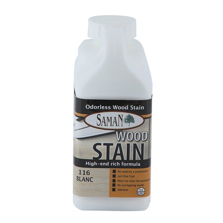 Saman Semi-Transparent Whitewash Water-Based Wood Stain 32 oz 5950511 ...