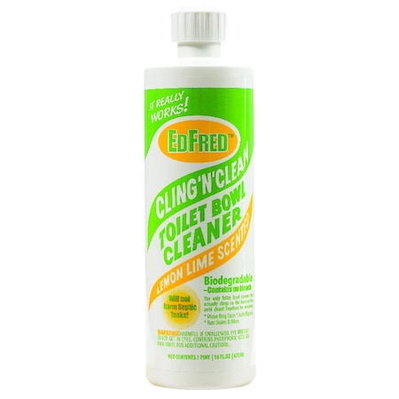 Edfred Cling 'N' Clean Lemon Lime Scent Toilet Bowl Cleaner 16 oz ...