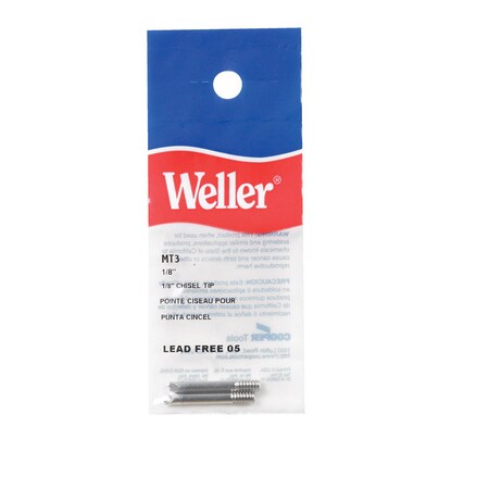 Weller Weller Lead-Free Soldering Tip 1/8 in. D Copper 2 pc MT3 | Zoro