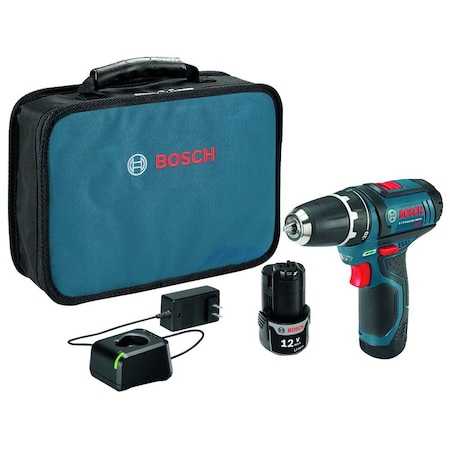 Dremel Bosch 12 V 3/8 in. Brushed Cordless Compact Drill Kit (Battery ...
