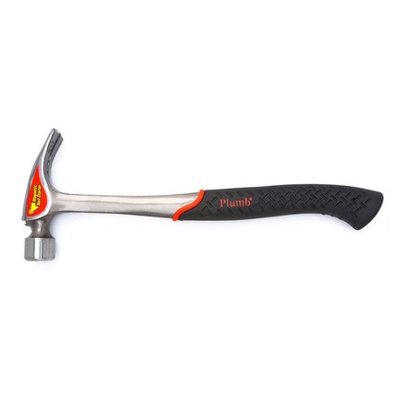 Weller Plumb 16 oz Smooth Face Claw Hammer 12-7/8 in. Steel Handle ...