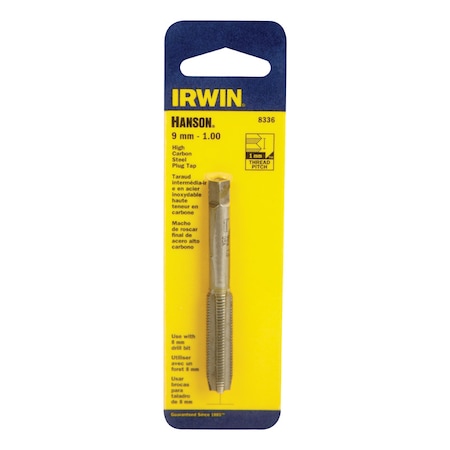 Irwin Hanson High Carbon Steel Metric Plug Tap 9 - 1.00 mm 1 pc 8336 | Zoro