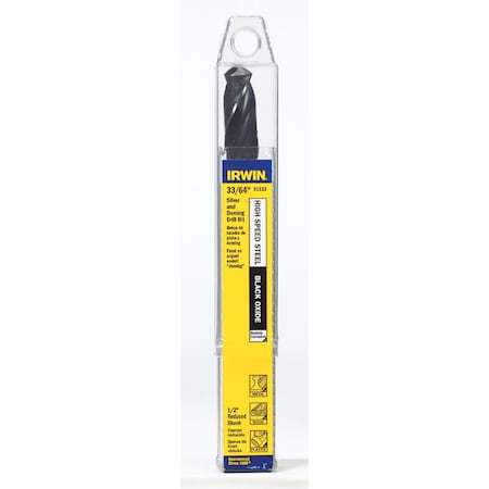 Irwin Irwin 33/64 in. X 6 in. L High Speed Steel Drill Bit Straight ...