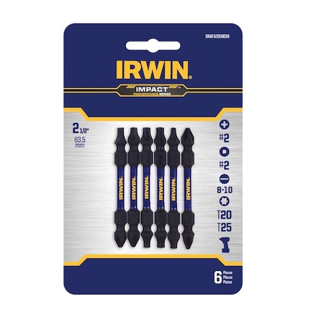 Irwin Impact Performance Series 2-1/2 in. L Impact Double-Ended ...