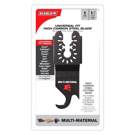 Diablo Diablo 1-1/4 in. W High Carbon Steel Hook Knife Oscillating ...