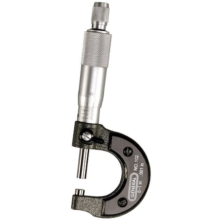 General Tools General 14-7/16 in. L Locking Utility Micrometer 1 pc 102 ...