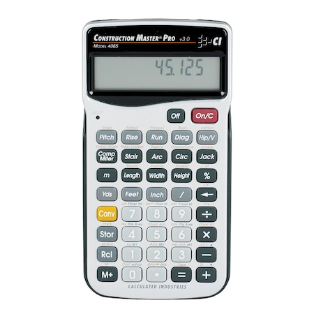 Calculated Calculated Industries Master Pro Gray 11 digit Construction ...