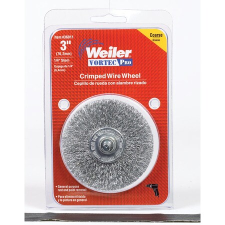 Weiler WIRE WHEEL 3"" COARSE 36011 | Zoro