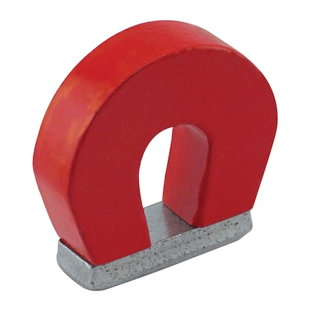 Master Magnetics Magnet Source 1 in. L X 1.126 in. W Red Horseshoe ...