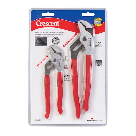 Crescent Crescent 2 pc Alloy Steel Pliers Set 7 & 10 in. L R200SET2 | Zoro