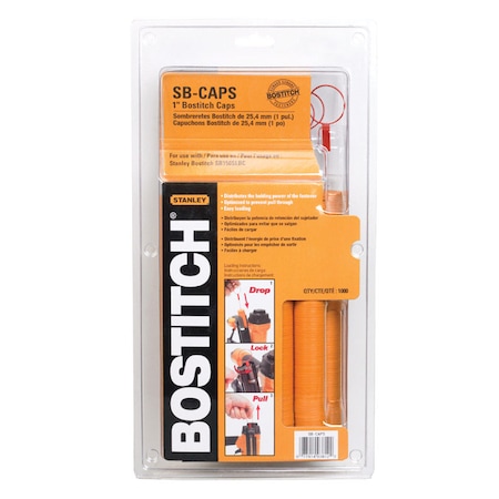Bostitch Bostitch 1 in. W X 1 in. L 16 Ga. Button Caps 1000 pk SB-CAPS ...