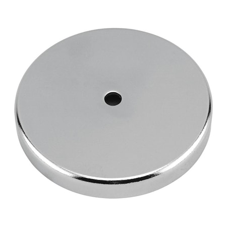 Master Magnetics Magnet Source .44 in. L X 3.2 in. W Silver Round Base ...