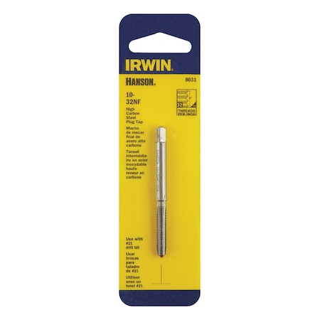 Irwin Irwin Hanson High Carbon Steel SAE Plug Tap 10-32 1 pc 8031 | Zoro