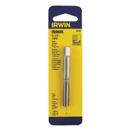 Irwin Hanson High Carbon Steel SAE Fraction Tap 5/16 in. 1 pc 8129 | Zoro