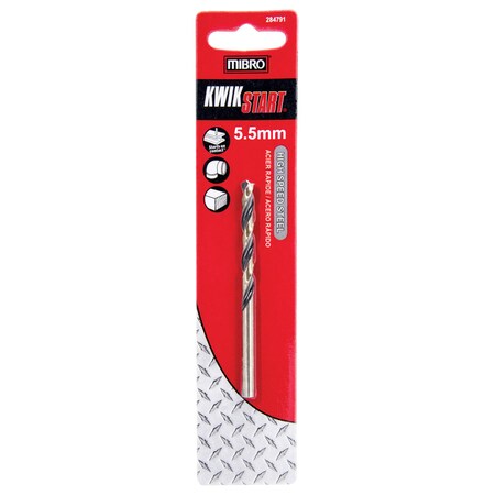Mibro DRILLBIT HSS 5.5MM 284791AC | Zoro