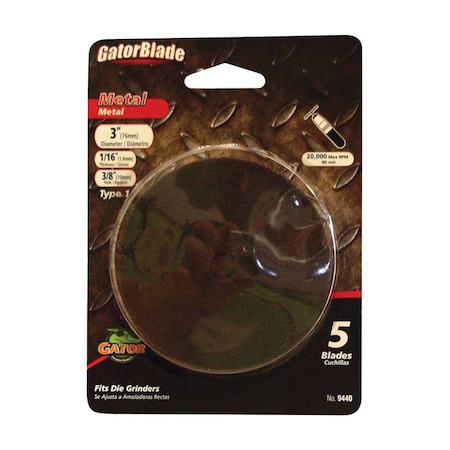 Gator Finishing Gator 3 in. D X 3/8 in. Aluminum Oxide Metal Cut-Off ...