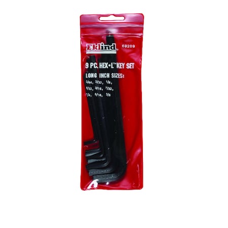 Eklind Eklind Hex-L 5/64 to 3/8 in. SAE Long Arm Hex L-Key Set 9 pc ...