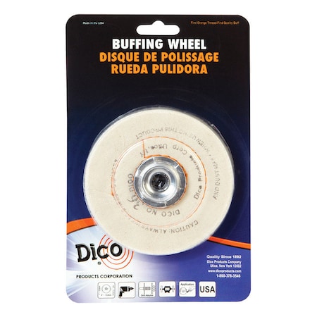 Dico Cordless 4 in. Buffing Wheel 527-36-4 | Zoro