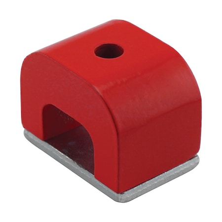 Master Magnetics Magnet Source 1.18 in. L X .78 in. W Red Horseshoe ...