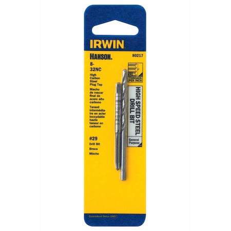Irwin Irwin Hanson High Carbon Steel SAE Tap and Drill Combo Set No. 29 ...