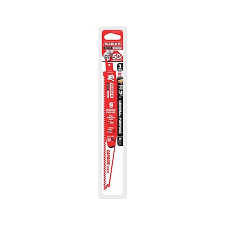 Diablo Diablo Demo Demon 9 in. Carbide Tipped Reciprocating Saw Blade 6 ...