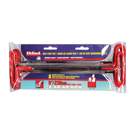 Eklind Eklind 3/32 to 1/4 in. SAE T-Handle Hex Key Set 8 pc 53198 | Zoro