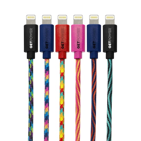 Get Power GetPower 10 ft. L Lightning to USB Cables 1 pk GP-XL-BRD-L | Zoro