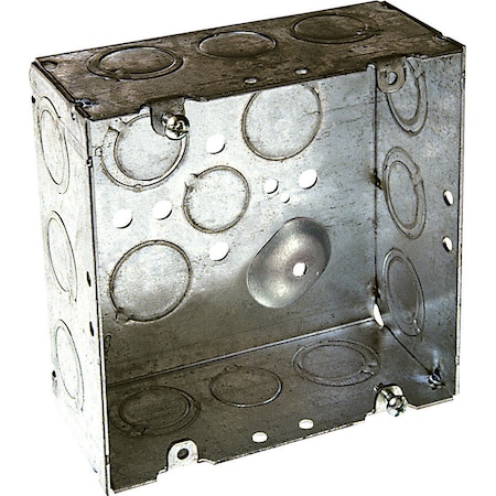Raco Electrical Box, 42 cu in, Square Box Type, Steel, Square Shape ...