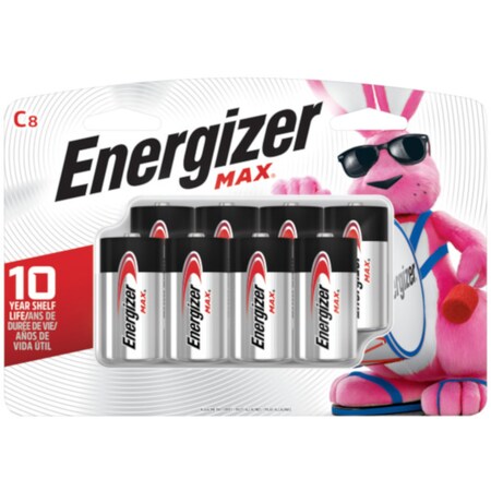 Energizer Zinc Manganese Dioxide (ZnMnO2) Battery, C 1.5 V DC 1 PK ...