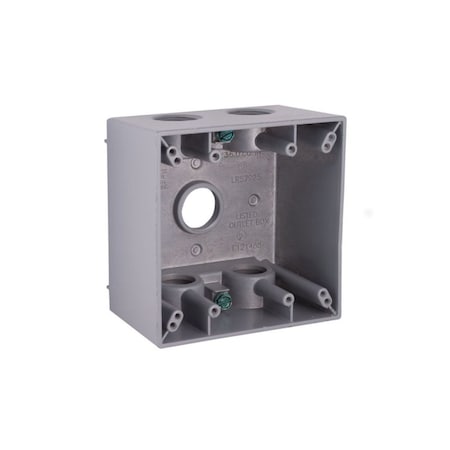 Hubbell WEATHERPROOF BOX 2GA GRY 5388-0 | Zoro