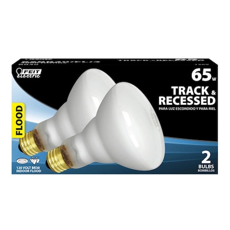 Feit Electric INCANDSCNT BULB BR30 65W 65BR30/FL/2/RP | Zoro