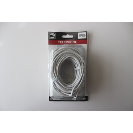 Black Point Products 50 ft. L White Phone Line Cord BT-048-WHITE | Zoro
