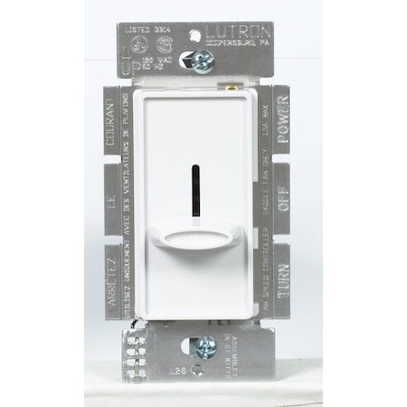 Skylark Lutron Skylark 1.5 amps Slide Fan Control White 1 pk SFSQ-FH-WH ...