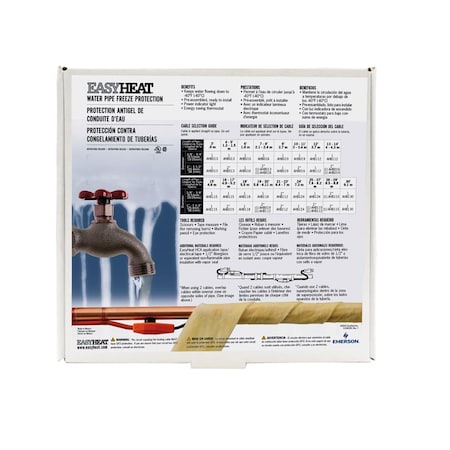 Easy Heat Easy Heat AHB 40 ft. L Heating Cable For Water Pipe AHB-140 ...