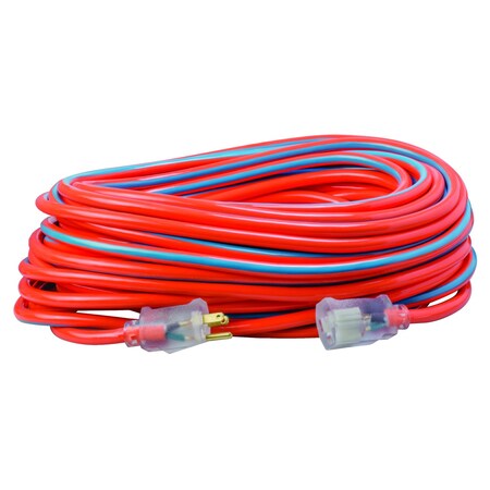 Southwire Outdoor 100 ft. L Blue/Orange Extension Cord 12/3 SJTW ...