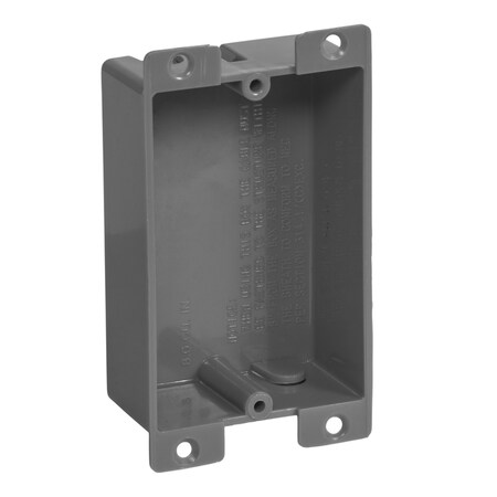 Gardner Bender 8 cu in Rectangle PVC 1 gang Electrical Box Gray BOX-RS8 ...