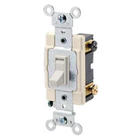 Leviton Leviton 15 amps Toggle AC Quiet Switch Light Almond 1 pk 54504 ...