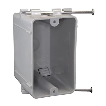 Cantex EZ Box New Work 20.3 cu in Rectangle PVC 1 gang Switch Box Gray ...