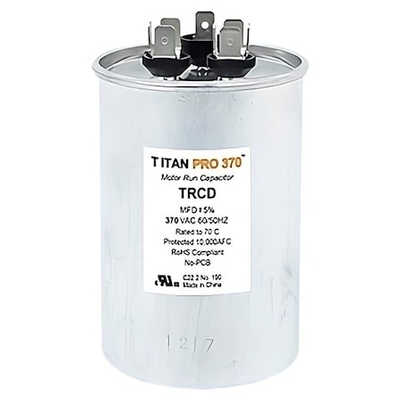 Titan Pro ROUND RUN CAPACITOR 70+10MFD TRCD7010 | Zoro
