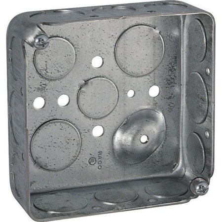 Raco Square Box, 2, Steel, Wall Box Box Type 8192 | Zoro