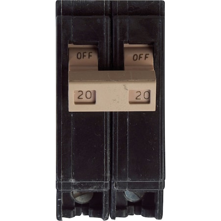 CUTLER HAMMER 20A, 2 pole Circuit Breaker, CHF, 120/240V AC, - CHF220