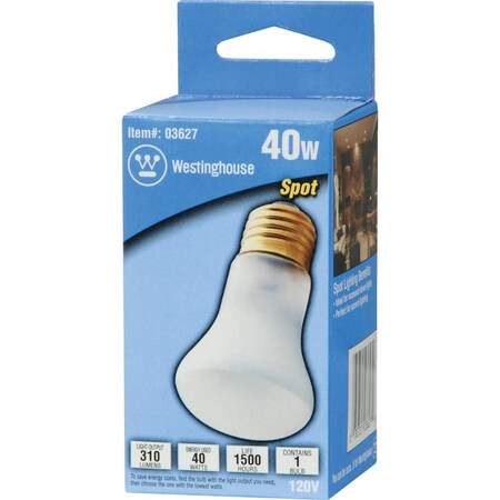 Westinghouse Bulb 40W R-16 Spot Std 03627 | Zoro