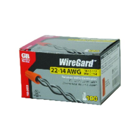 Wiregard Gardner Bender Wire Connector Orange , 100PK 10-003 | Zoro