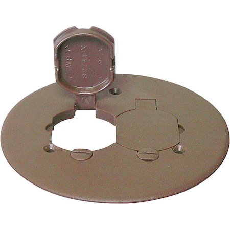 Cantex Box Cover, Floor Box Type, 2 Gang, Round, PVC, Duplex Cover Type ...
