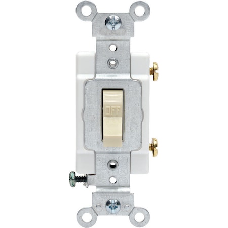 Leviton Leviton 20 amps Single Pole Toggle AC Quiet Switch Ivory 1 pk ...