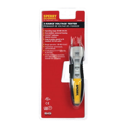 Sperry TESTER VOLTAGE 4 RANGE ET6204 | Zoro