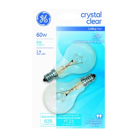Current 60 W A15 A-Line Incandescent Bulb E12 (Candelabra) Warm White ...