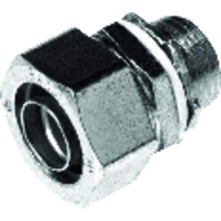 Raco Connectors Connector, 1 in, Steel/Malleable Iron 3404-8 | Zoro