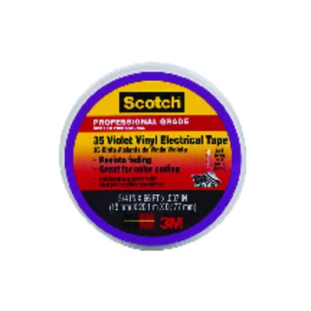 Scotch Scotch 3/4 in. W X 66 ft. L Violet Vinyl Electrical Tape 11271 ...